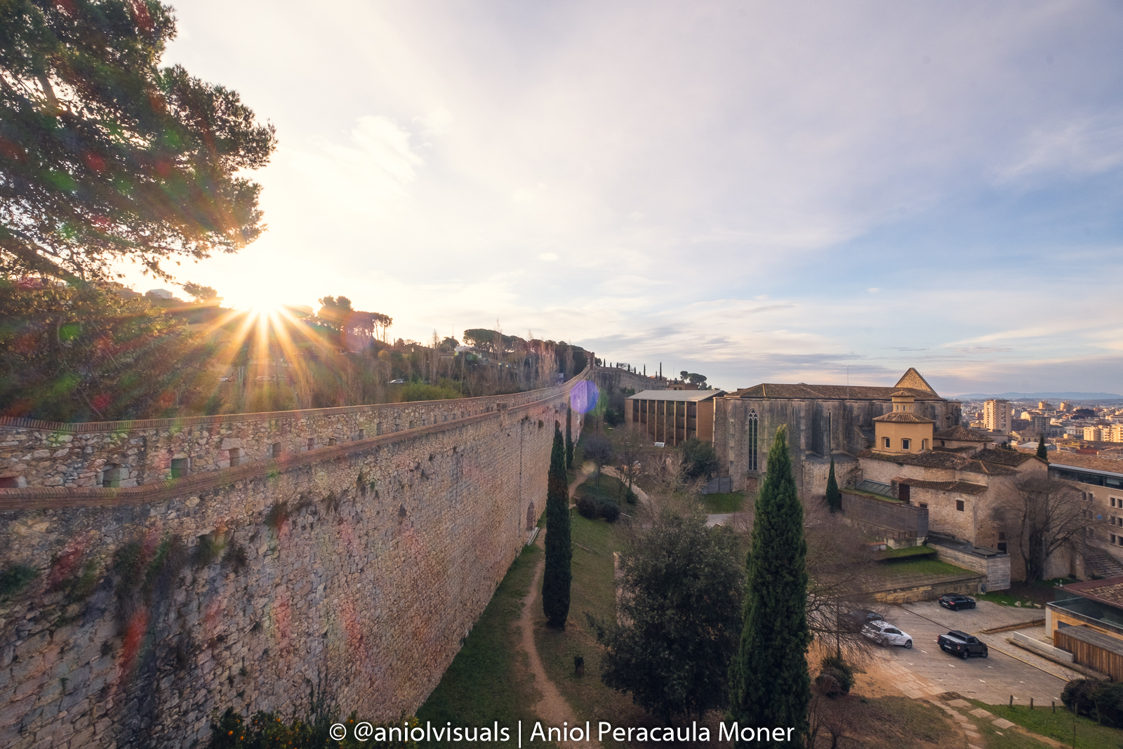 What is Girona's top sunset spot? Discover Girona City Walls